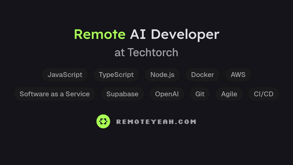 Remote Ai Developer At Techtorch