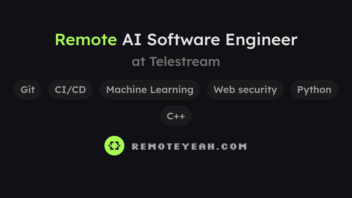 Remote AI Software Engineer at Telestream
