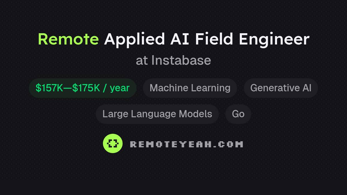 Remote Applied AI Field Engineer at Instabase