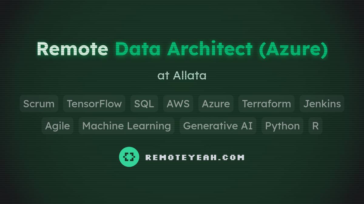 Remote Data Architect (Azure) at Allata