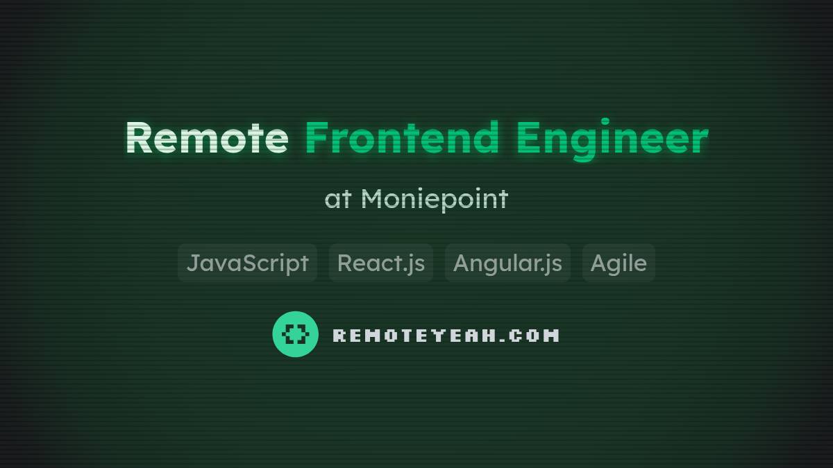 Remote Frontend Engineer at Moniepoint