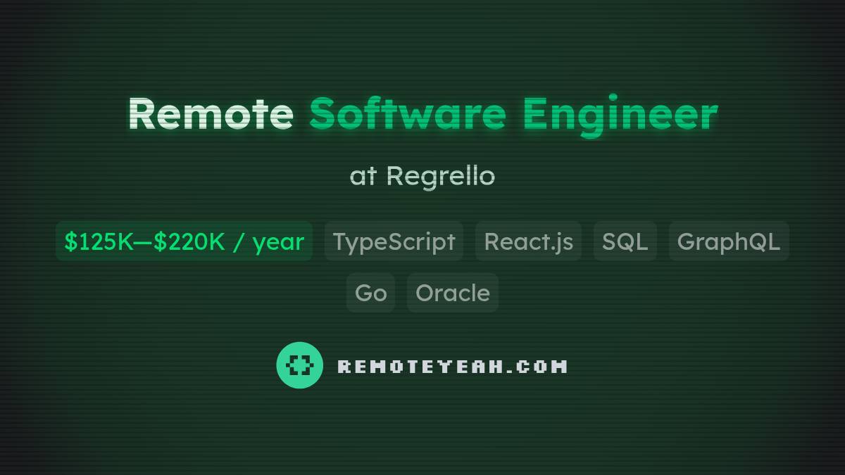 Remote Software Engineer at Regrello